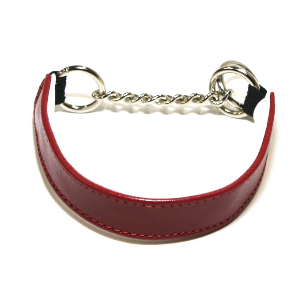 Red soft dog collar for tiny and toy dogs
